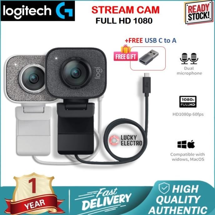 Jual Logitech StreamCam Stream Cam Full HD USB-C Webcam | Shopee Indonesia