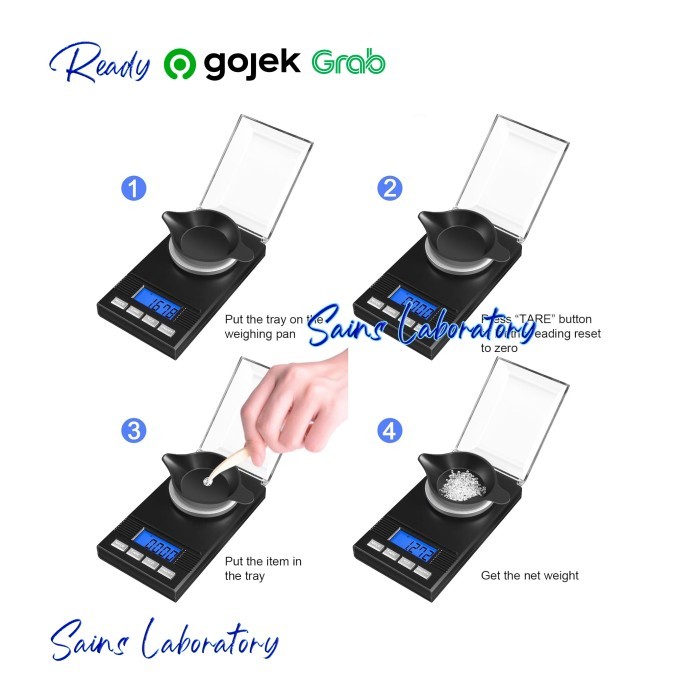 Jual Murah Neraca Analitik 0,001 gr Timbangan Digital Akurasi 0,001 gr ...
