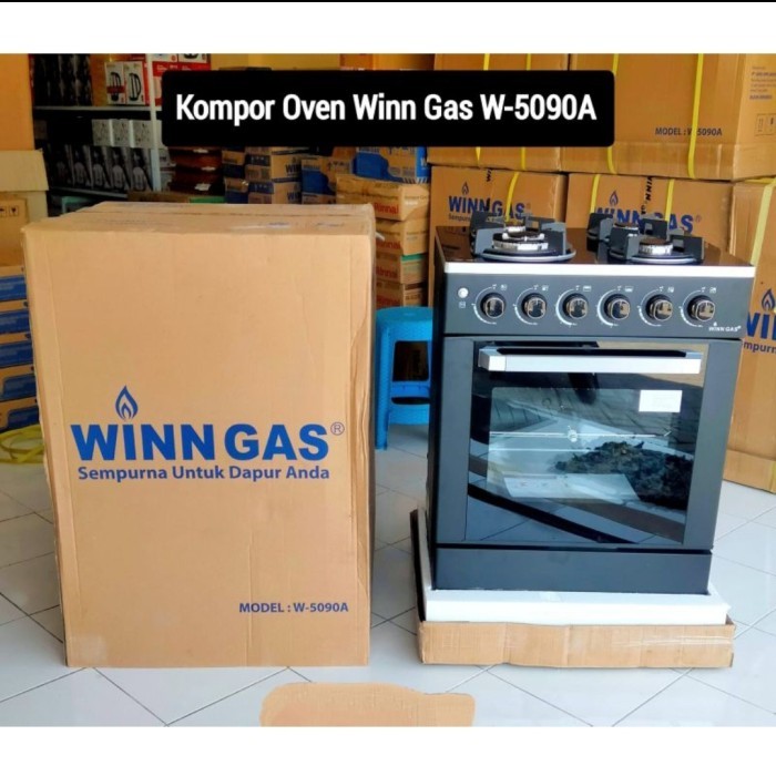 Jual YANON KOMPOR FREESTANDING WINN GAS W5090 KOMPOR 4 TUNGKU + OVEN ...