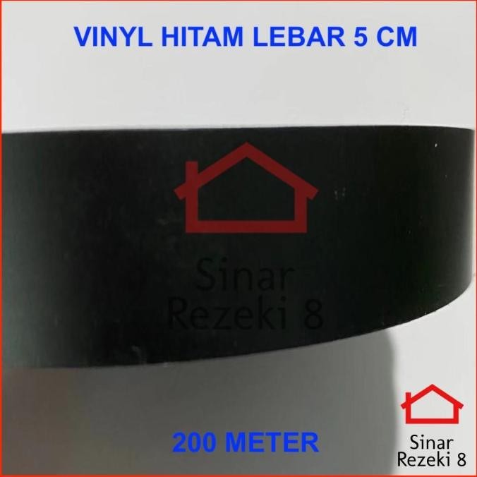 Jual TERMURAH - 50 mm Edging HITAM / Vinil Vynil Dof Dop PVC Edging ...