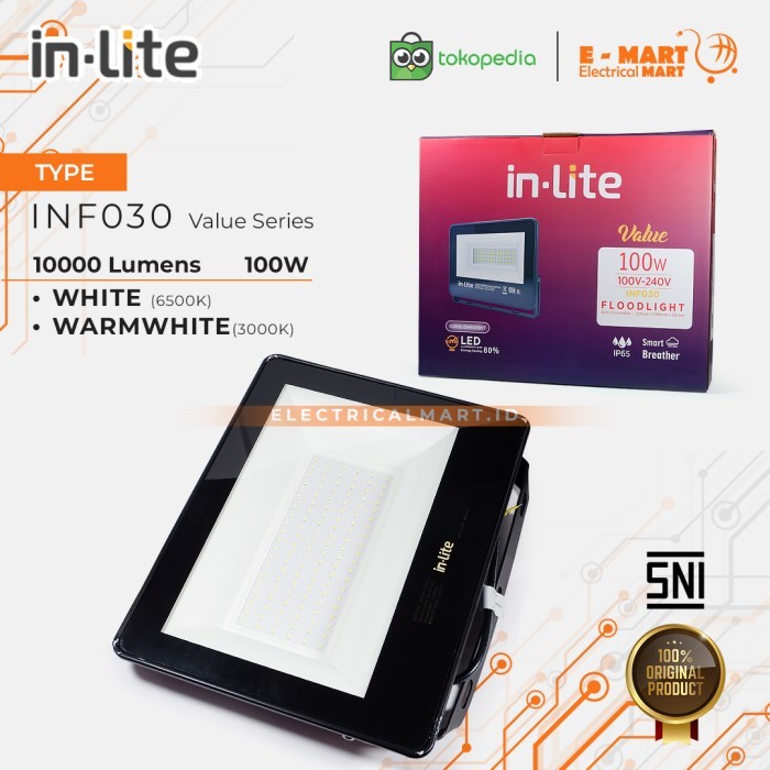 Jual HARGA DISC - INLITE Lampu Sorot Tembak 100W in-Lite LED Outdoor ...