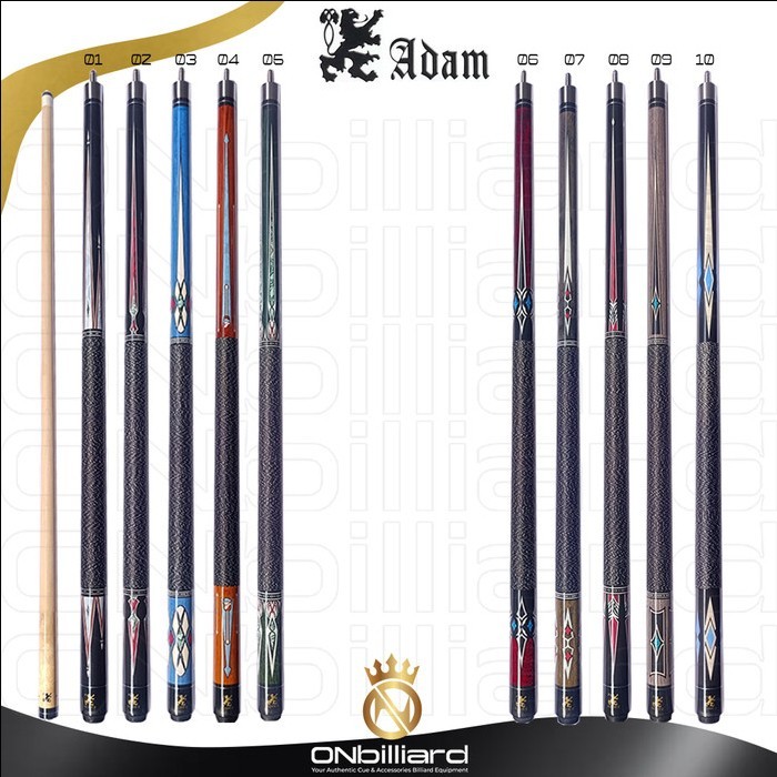 Jual ADAM II Cue Stick Billiard Lokasi Play Grip Linen 12.75mm ADAM 2 ...