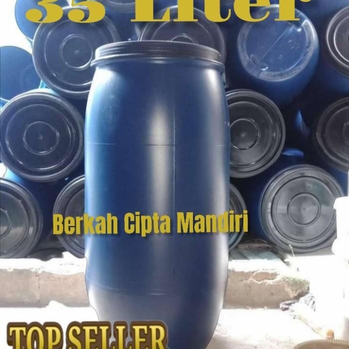 Jual Tong Plastik 35L Tong Kecil Drum Plastik 35L Tong Ikan 35 Liter ...