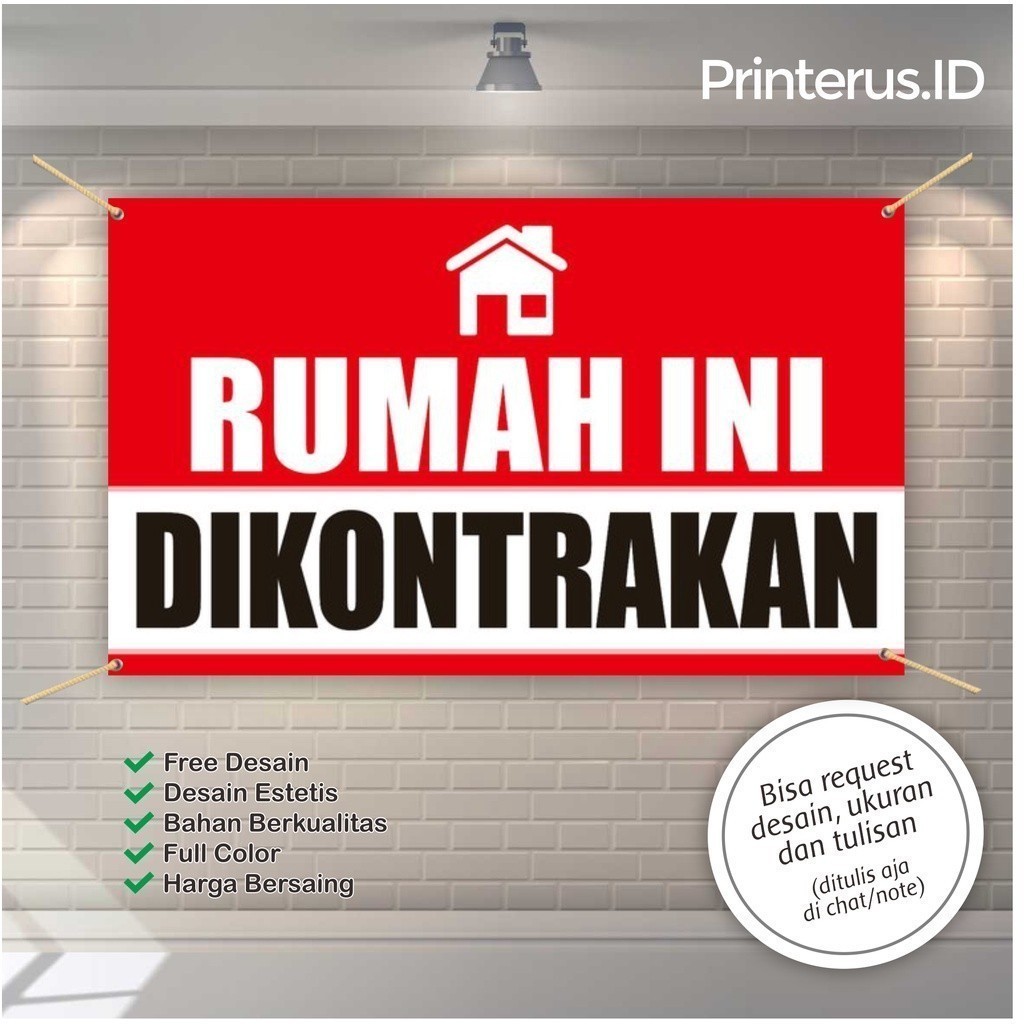 Jual AMBIL Promonya Sekarang !! BISA COD >> spanduk banner rumah ...