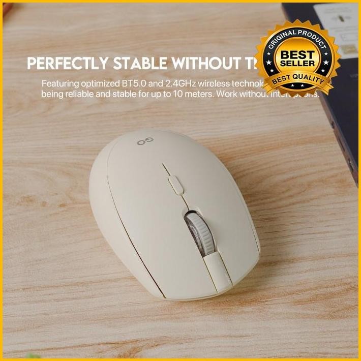 Jual Fantech W193 / W-193 Dual Connection Wireless Bluetooth Mouse ...