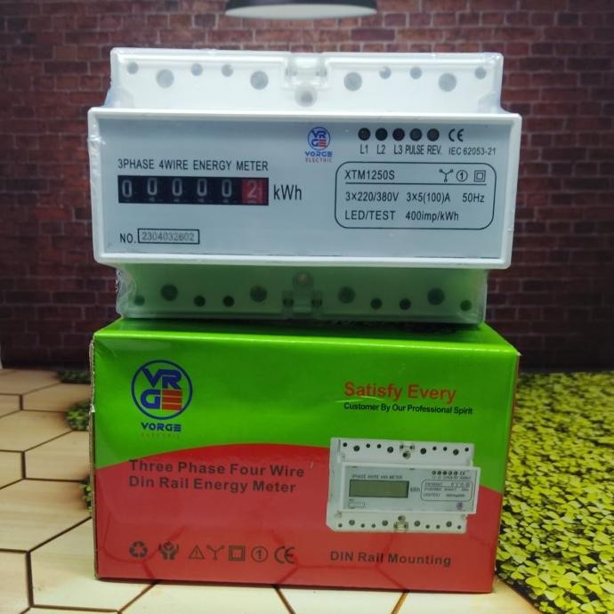 Jual TERBARU - kwh meter XTM1250S 3 phase / 3P / kwh meter 3phase analog Fort | Shopee Indonesia