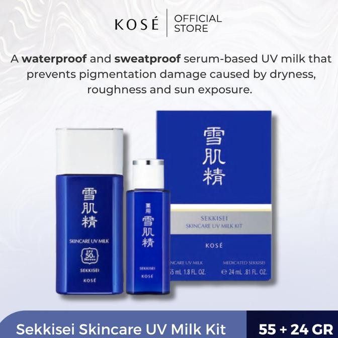 Jual Kose Sekkisei Skincare Uv Milk Kit (1 Set = 2 Pcs) | Shopee Indonesia