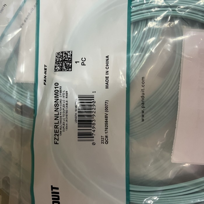 Jual Panduit fiber optic patch cord lc lc om4 15 meter Multi mode 40 ...