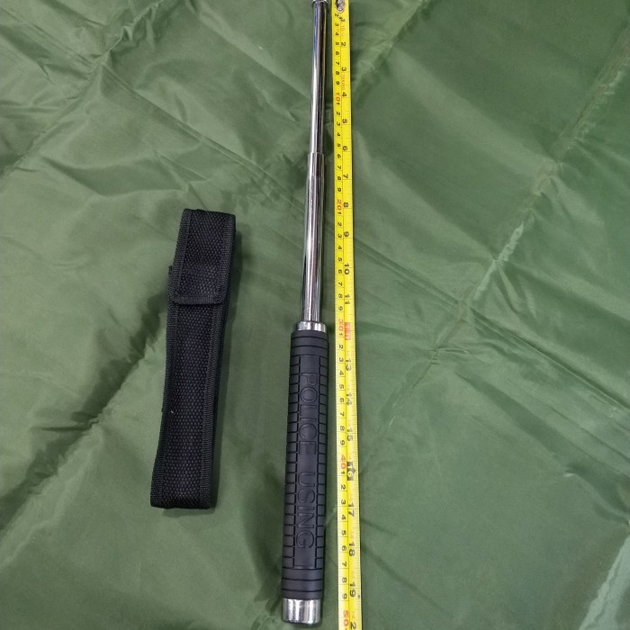 Jual Baton Stick Police Using Silver Tactical | Shopee Indonesia