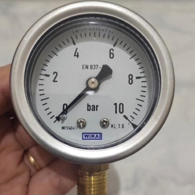 Jual PRESSURE GAUGE WIKA 2,5 INCH 0-10 BAR MODEL RAKET ORIGINAL DAN TERPERCAYA | Shopee Indonesia