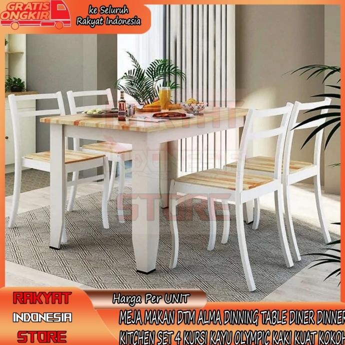 Jual [KARGO] MEJA MAKAN DTM ALMA OLYMPIC DINNING TABLE DINER KITCHEN ...