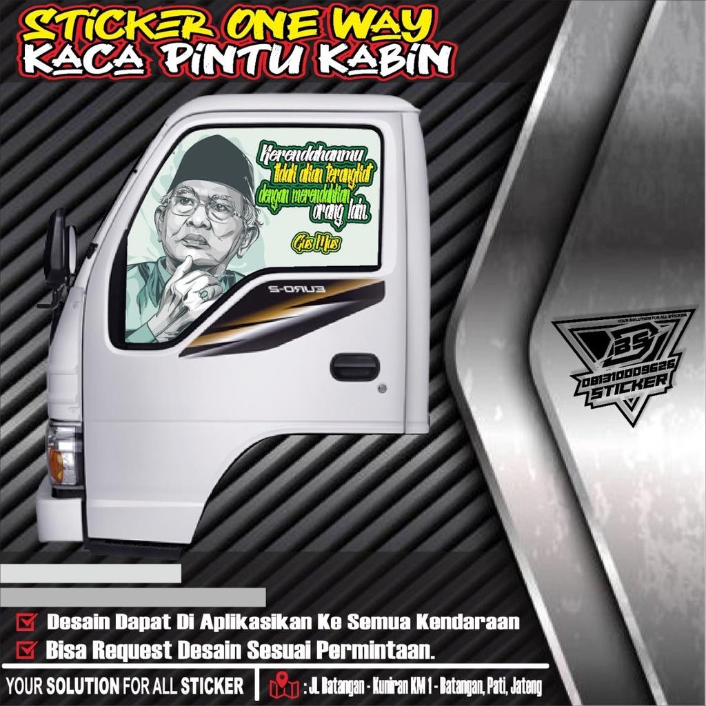 Jual Stiker One Way Truck/Mobil/Pickup Stiker Decal Variasi Truck Elf ...