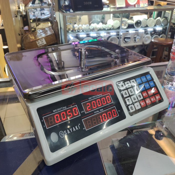 Jual TIMBANGAN BUAH DIGITAL, LAUNDRY, SEMBAKO, SAYAKI KAP 40KG | Shopee Indonesia