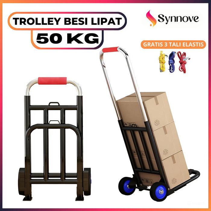 Jual Troli Lipat Portable Kokoh Troli Barang Multifungsi Troli Galon ...