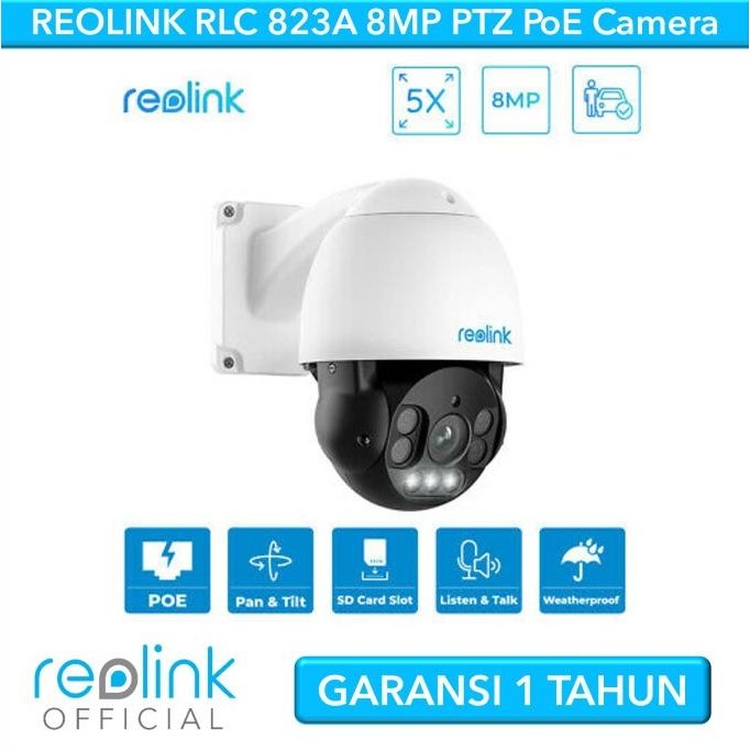 Jual Promo Reolink Rlc 823A 8Mp 4K Poe Ip Camera Pan Tilt Zoom Outdoor ...