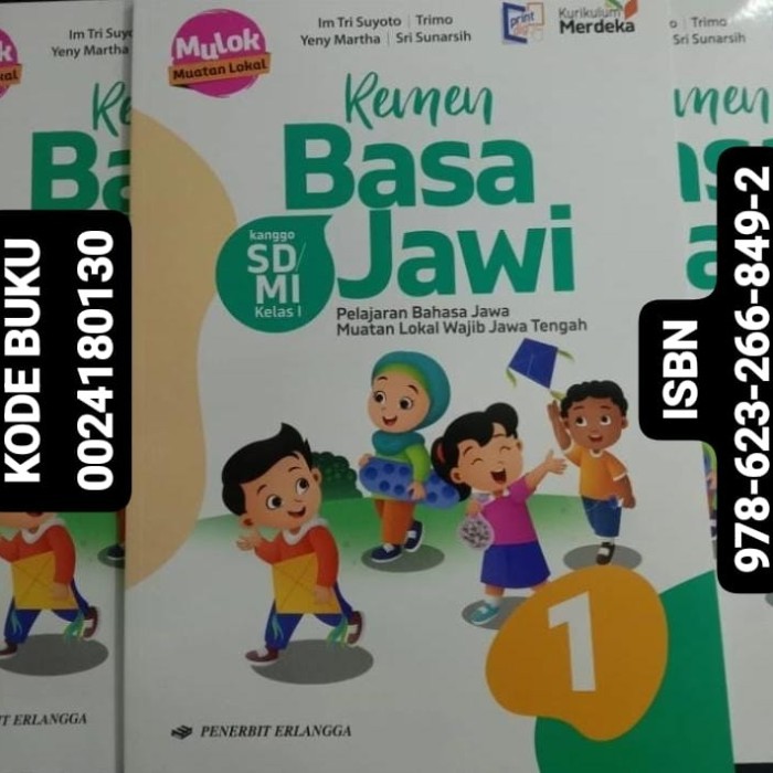 Jual FREE ONGKIR Buku Remen Basa Jawi Jawa Kelas 1 SD / MI Kurikulum ...