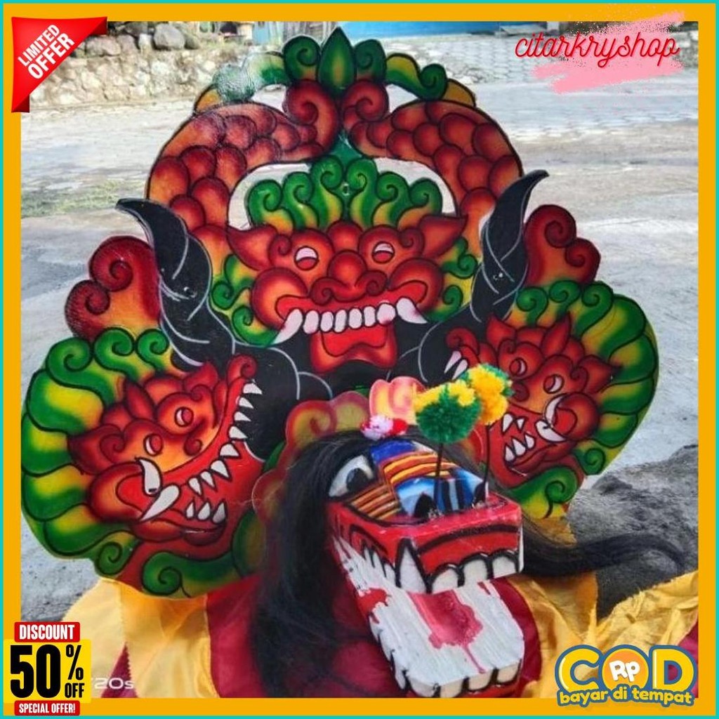 Jual Caplokan Barongan Devil Kayu No.3 Anak 8-12 Tahun Kain Panjang ...