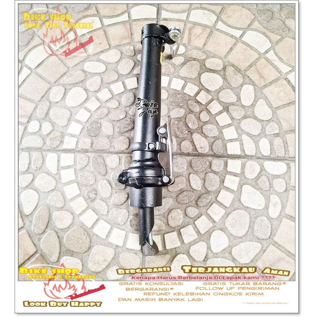 Jual HANDLE POST SEPEDA LIPAT INSERT 22.2 mm BESI HITAM Sepeda MTB BMX ...