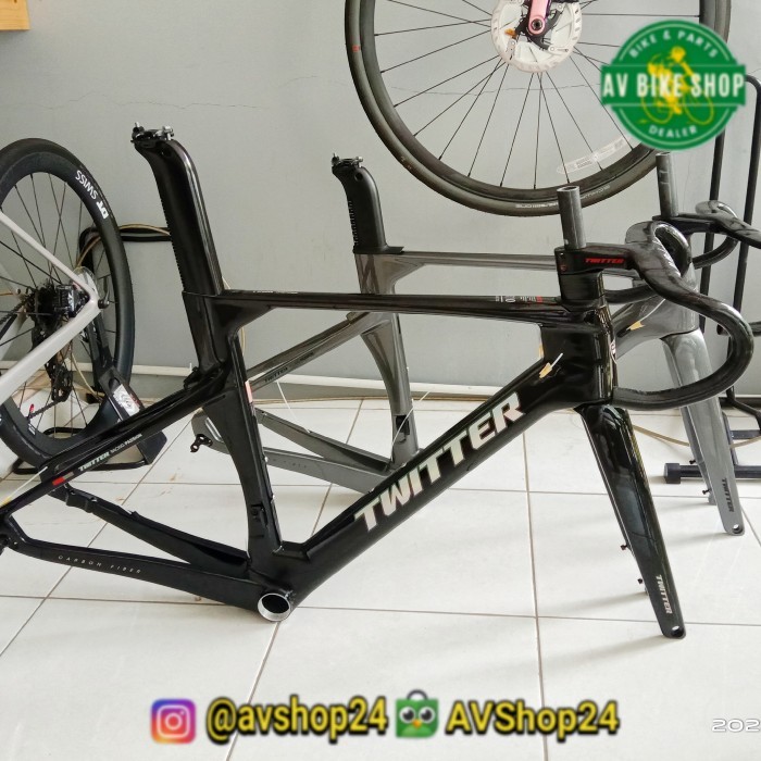 Jual Frameset Fullbike Roadbike Carbon Road Bike Twitter R10 Disc Brake ...