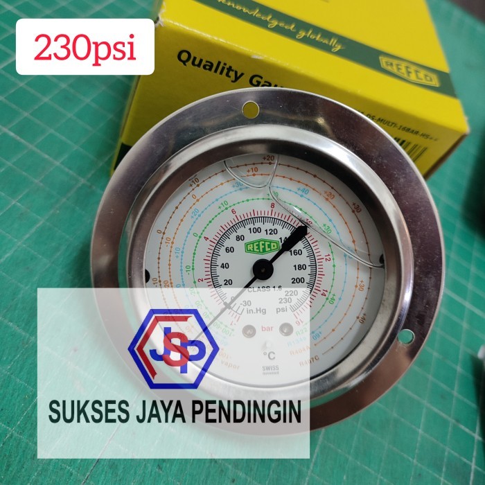 Jual Gak Pakai Lama Low Pressure Gauge Refco Model Payung / Quality Gauge 230Psi | Shopee Indonesia