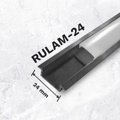 Jual List Rel Rumah Lampu Huben Rulam-24 Led Strip Alumunium Acrylic ...