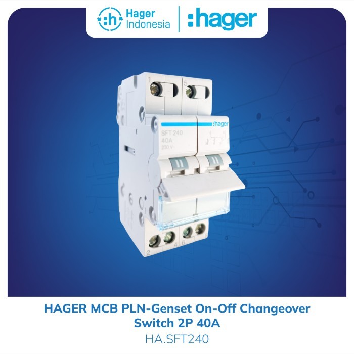 Jual Hager Changeover Switches COS 2P 40a Change Over Genset - SFT240 ...