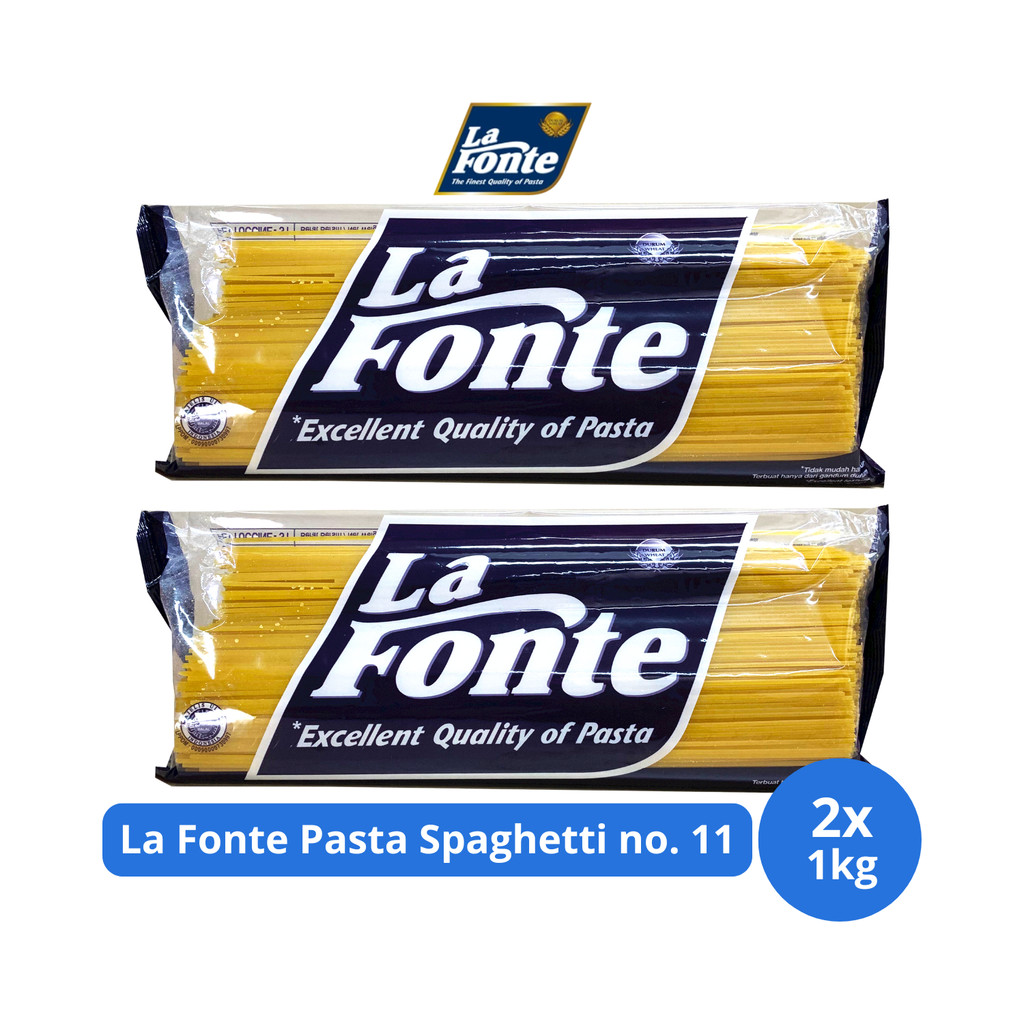 Jual La Fonte Pasta Spaghetti No. 11 1000gr x 2 pcs | Shopee Indonesia
