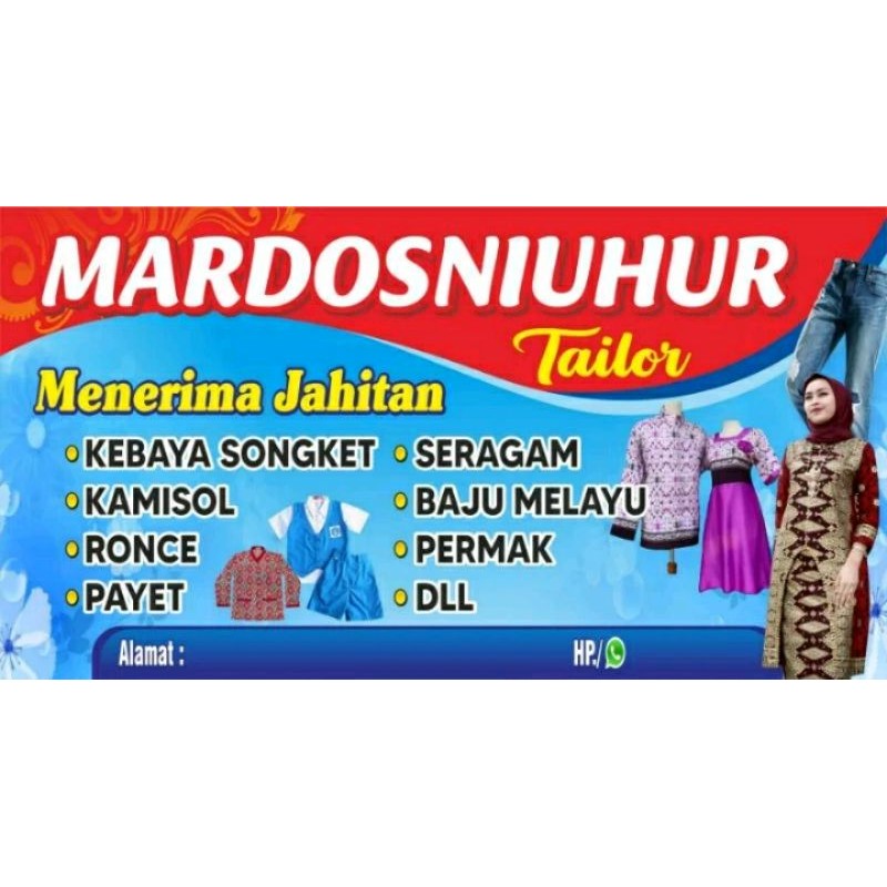 Jual SPANDUK/BANNER RUMAH JAHIT | Shopee Indonesia