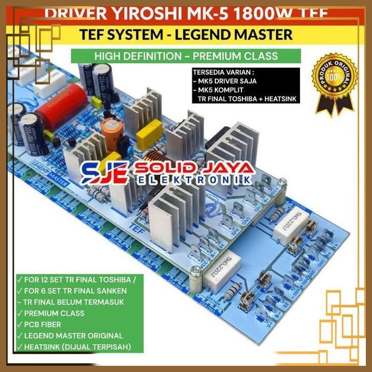 Jual [SJE] KIT DRIVER YIROSHI MK 5 MK5 MK-5 POWER AMPLIFIER 1800W TANPA TR | Shopee Indonesia
