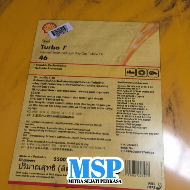 Jual Oli Shell Turbo T 46 Drum 209Ltr / Steam & Gas Turbine Oil ...