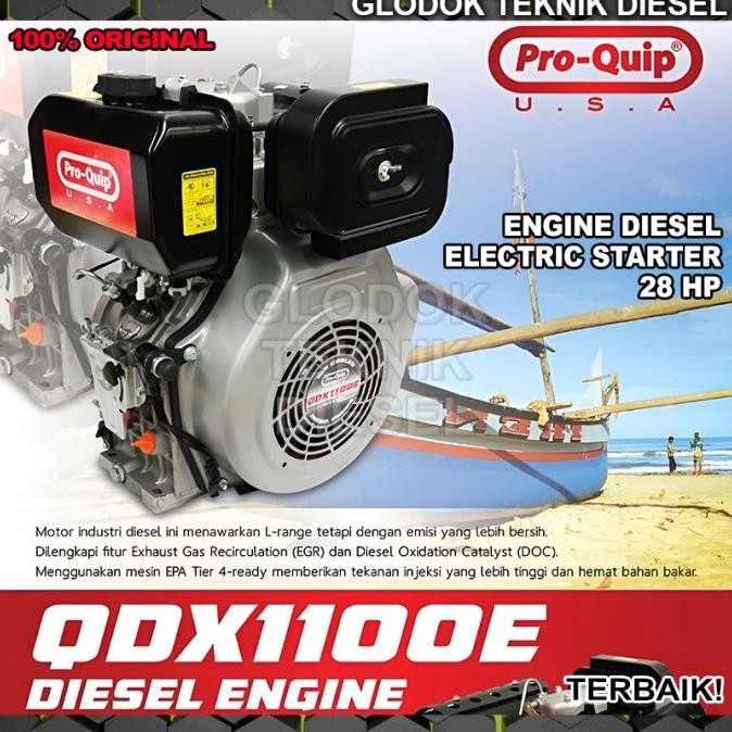 Jual Mesin Penggerak Diesel Serba Guna 28 Hp Qdx 1100 Solar Engine Qdx1100E | Shopee Indonesia