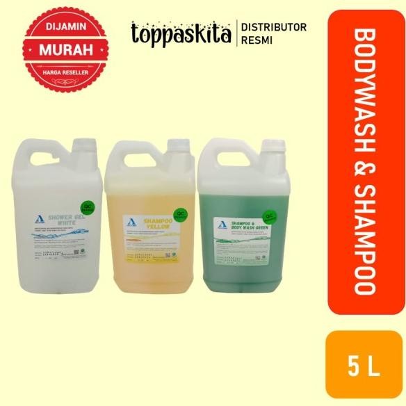 Jual Abun Mandi Cair Body Wah Hampoo 2 In 1 Abun Hotel 5 Liter | Shopee ...