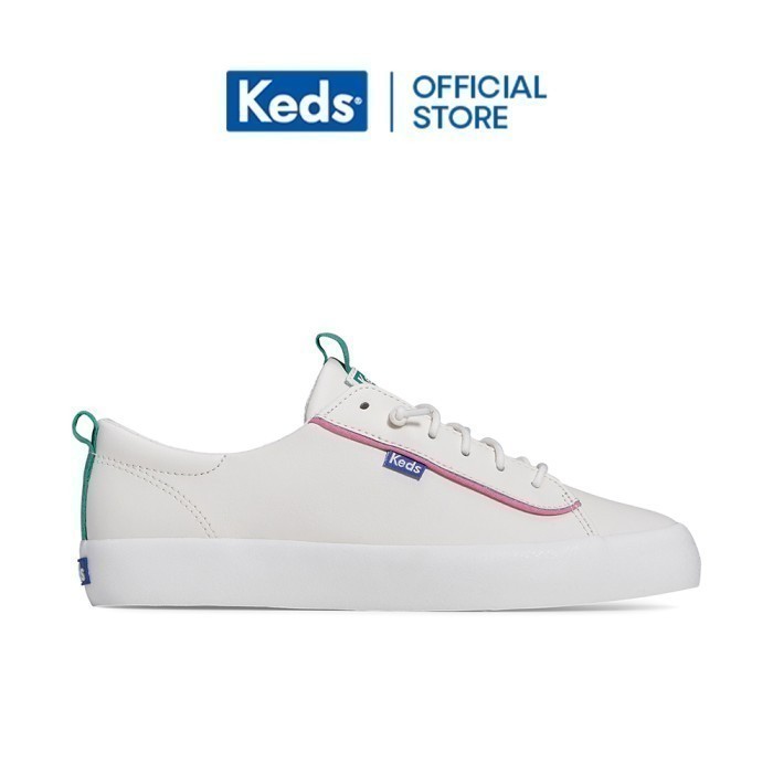 Jual KEDS Women Kickback Leather Pop Binding-WH67783 | Shopee Indonesia