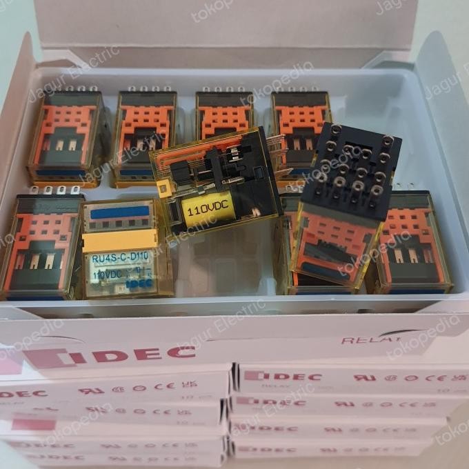 Jual Promo RU4S-C 110 VDC/MY4N 110 VDC RELAY IDEC 4NO-4NC-6A RELAY IDEC ...