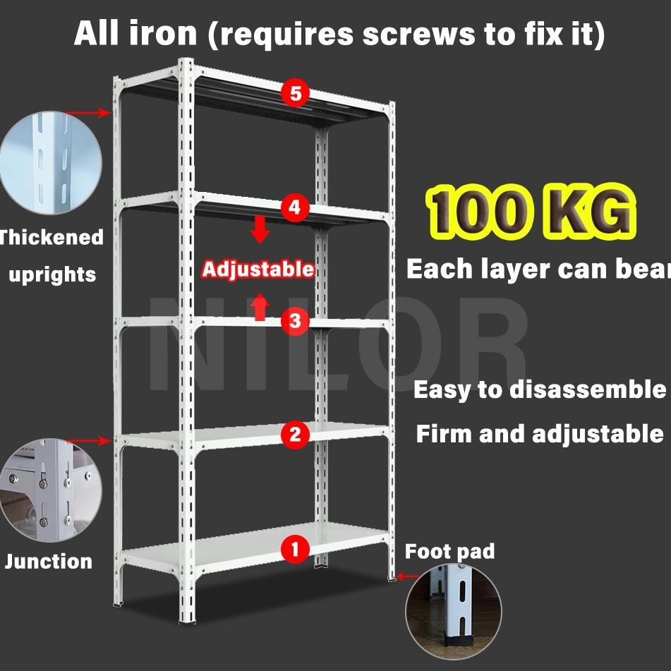 Jual k Besi Siku 5 susun k susun kit k penyimpanan k gudang Serbaguna ...
