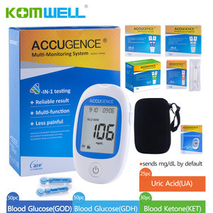 Jual LabTestKit Fast 4in1 Home Medical Multifunction Blood Ketone Uric ...