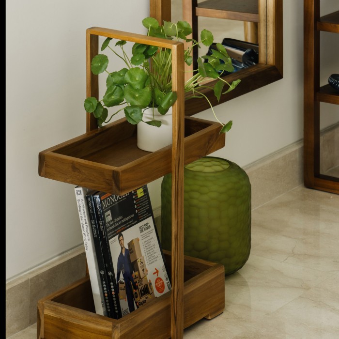 Jual TAUNUS 2 TIER RACK KAYU JATI RAK KAYU RUSTIC BOX ORGANIZER ...