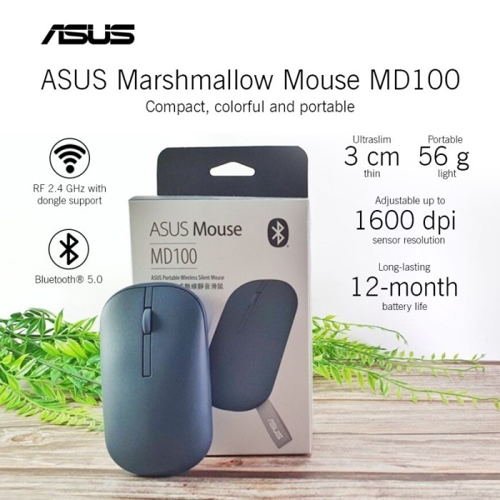 Jual ASUS Mouse Wireless Marshmallow MD100 Original | Shopee Indonesia