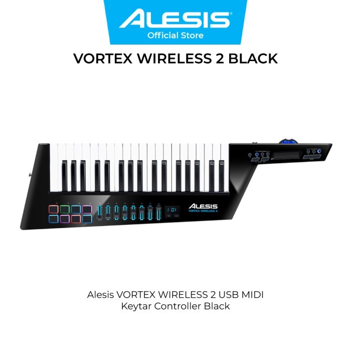 Jual Alesis VORTEX WIRELESS 2 USB MIDI Keytar Controller Black | Shopee ...