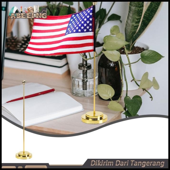 Jual Standing Bendera Tiang Bendera Stenlis 30Cm Tempat Bendera Meja ...