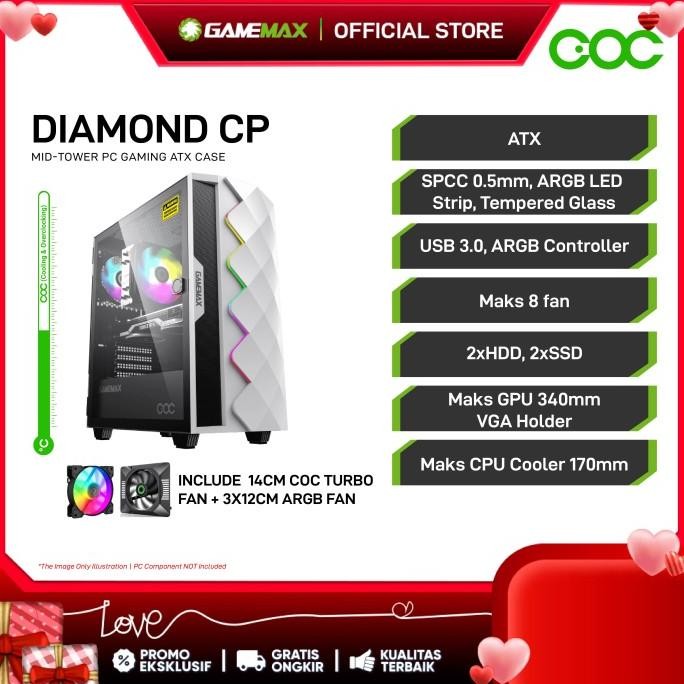 Jual Casing PC Gamemax Diamond CP Mid-Tower PC gaming case | Shopee ...