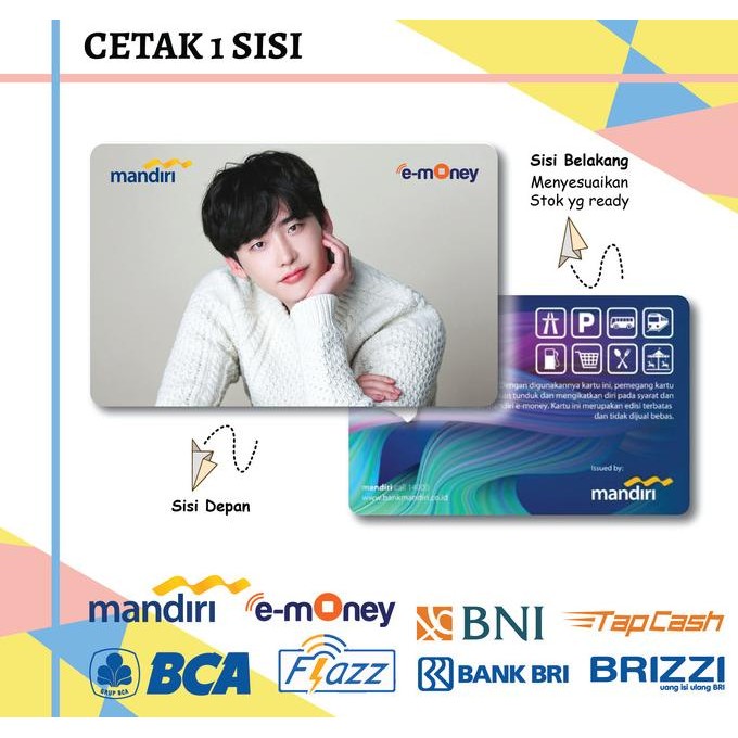Jual Produk Baru!! KARTU EMONEY MANDIRI BCA BNI BRI KPOP Lee Jong Suk ...