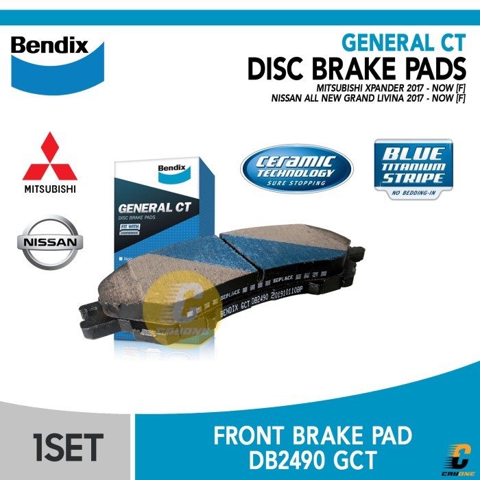 Jual BENDIX Brake Pad Kampas Rem Depan XPANDER NEW LIVINA GCT DB2490 ...