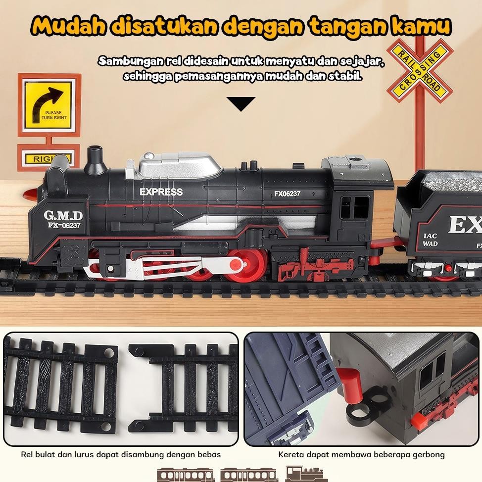 Jual gr-8 Wetech Mainan Kereta Api Elektrik Rail King Kereta Api ...