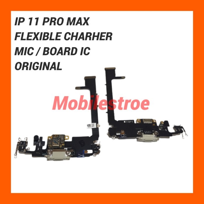 Jual FLEXIBLE KONEKTOR CHARGER BOARD - MIC - IC IPHONE 11 PRO MAX ORIGINAL | Shopee Indonesia