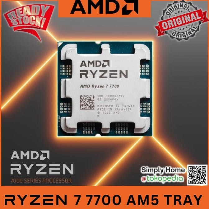 Jual Processor AMD Ryzen 7 7700 Tray R7 5.3GHz Socket AM5 Produk Baru ...