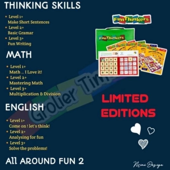 Jual Grolier Fun Thinkers 2 Advance Hijau 6-12 Tahun Media Edukasi ...