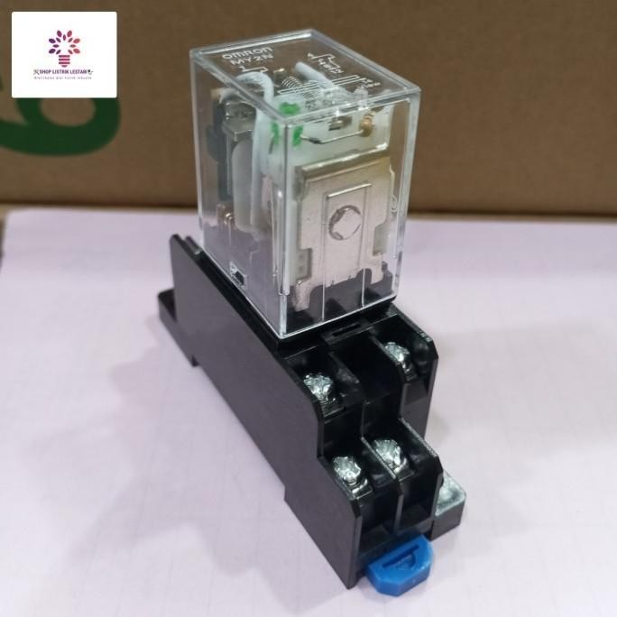 Jual Promo Relay My2n 24vdc 10a+Socket/ Relay Omron / my2 24v 8kaki COD ...