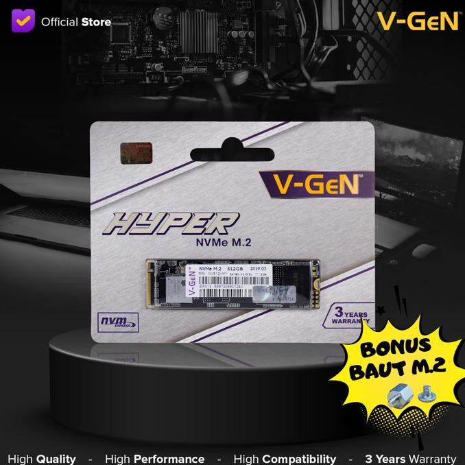 Jual Ssd M.2 512Gb Nvme V-Gen | Solid State Drive M2 Pcie 512 Gb Vgen Hyper | Shopee Indonesia