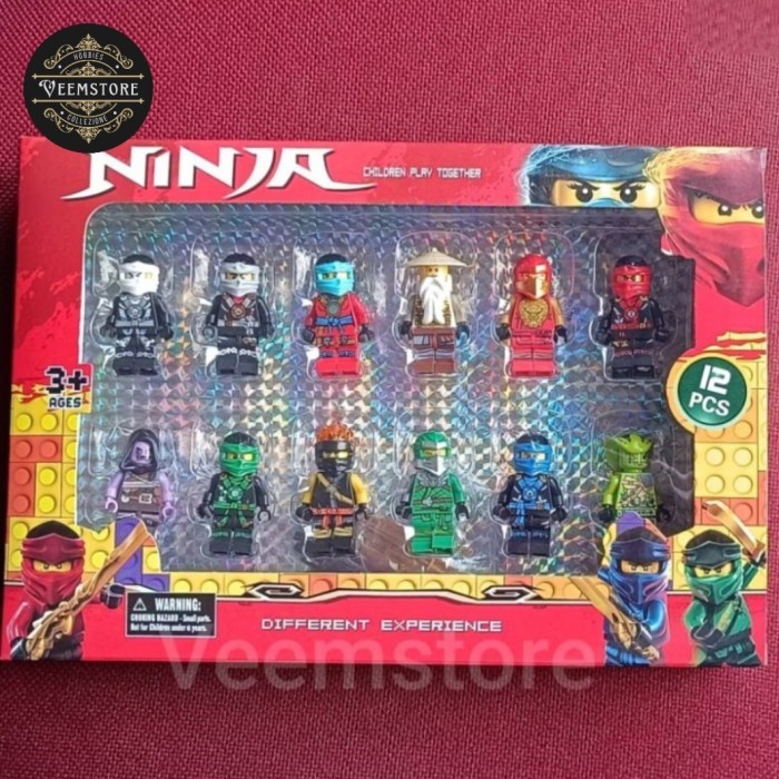 Jual Brick Block Balok Mainan Puzzle Rakit NiNJA GO Characters 12pcs ...